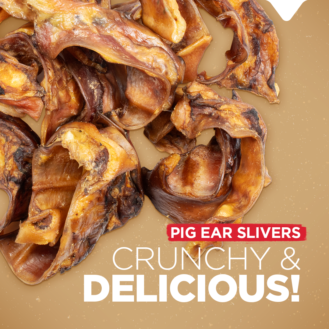 Pig Ear Slivers For Dogs - Natural Farm