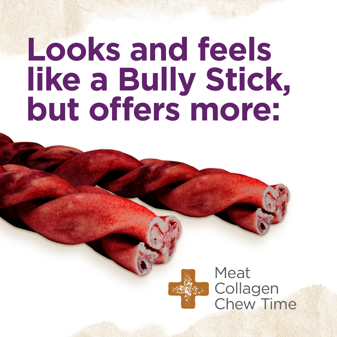 Braided Super Collagen Sticks - 12 Inch