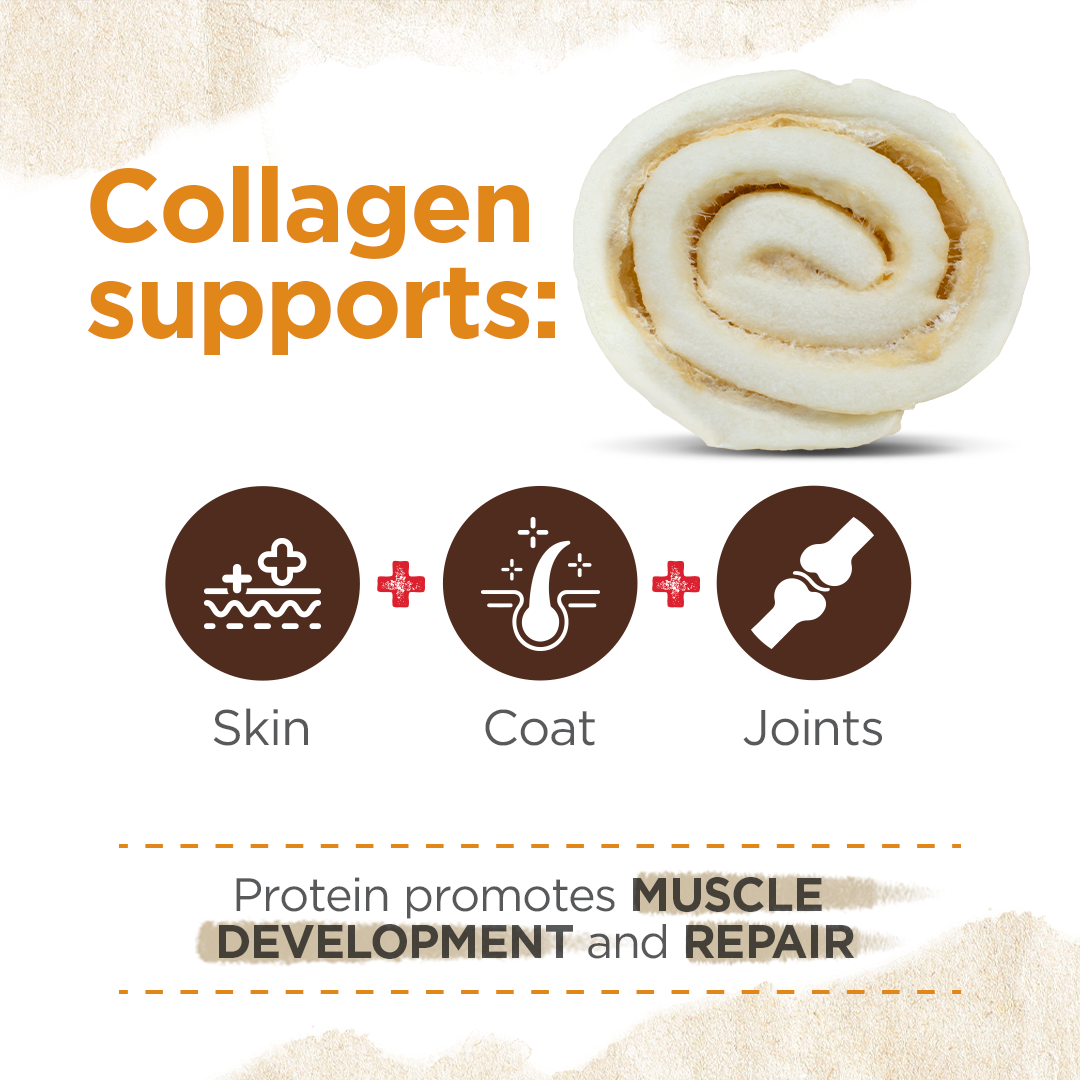 Beef Cheek Rolls Chicken Flavor - 5-6 Inch