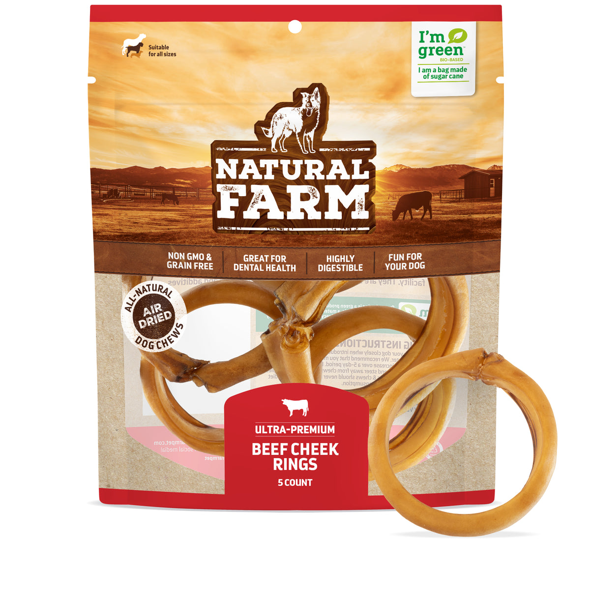 Bully Cheek Rings | Delicious Chews for Dogs – Natural Farm Shop