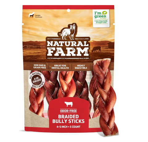 4-5 Inch Braided Bully Sticks
